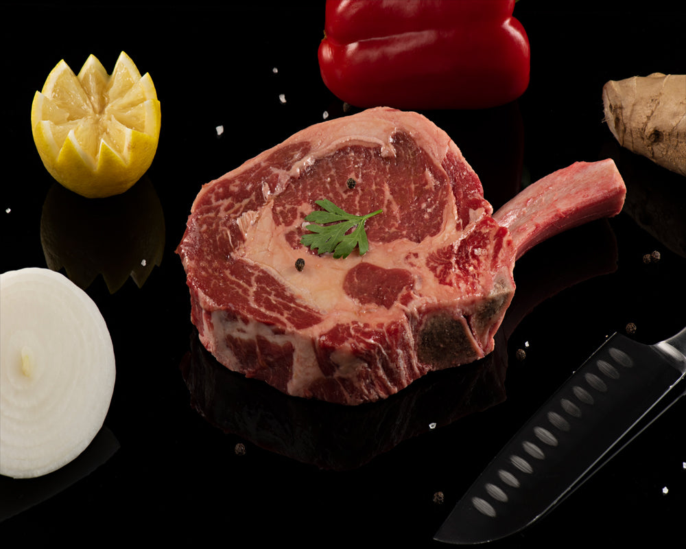 RIBEYE BONE-IN FRENCH CUT STEAK (US Certified Angus) – Butcher N Gourmet